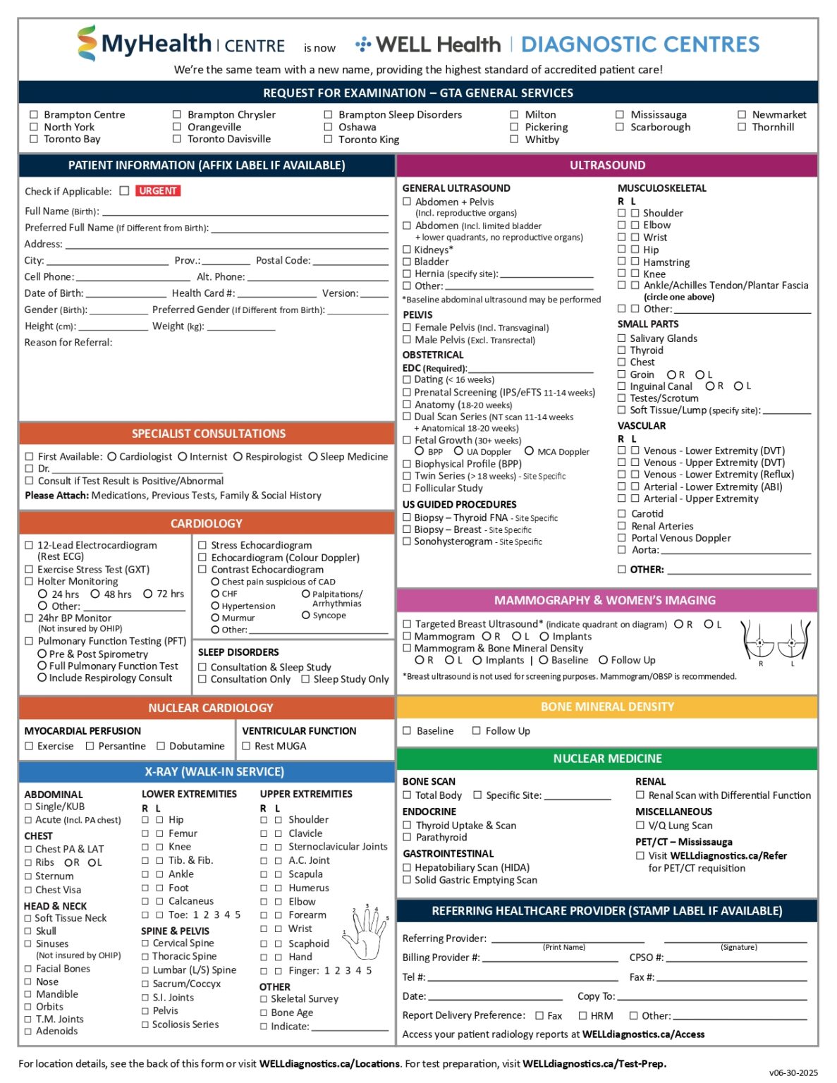 WELL Diagnostics | Requisitions