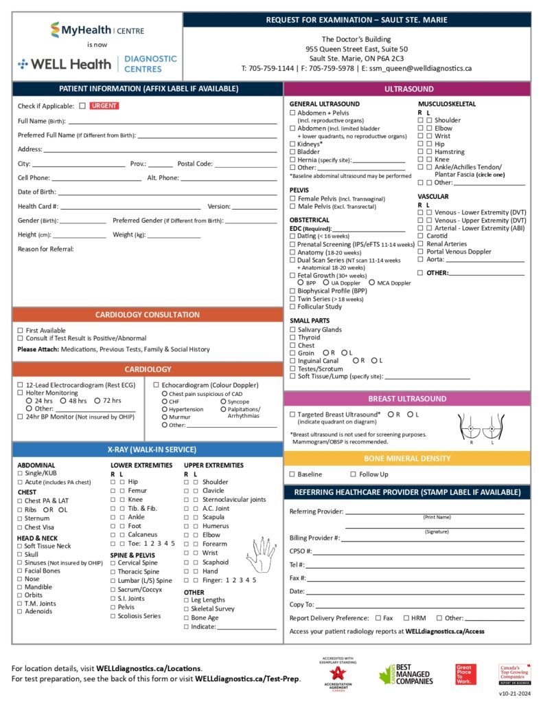 WELL Diagnostics | Requisitions