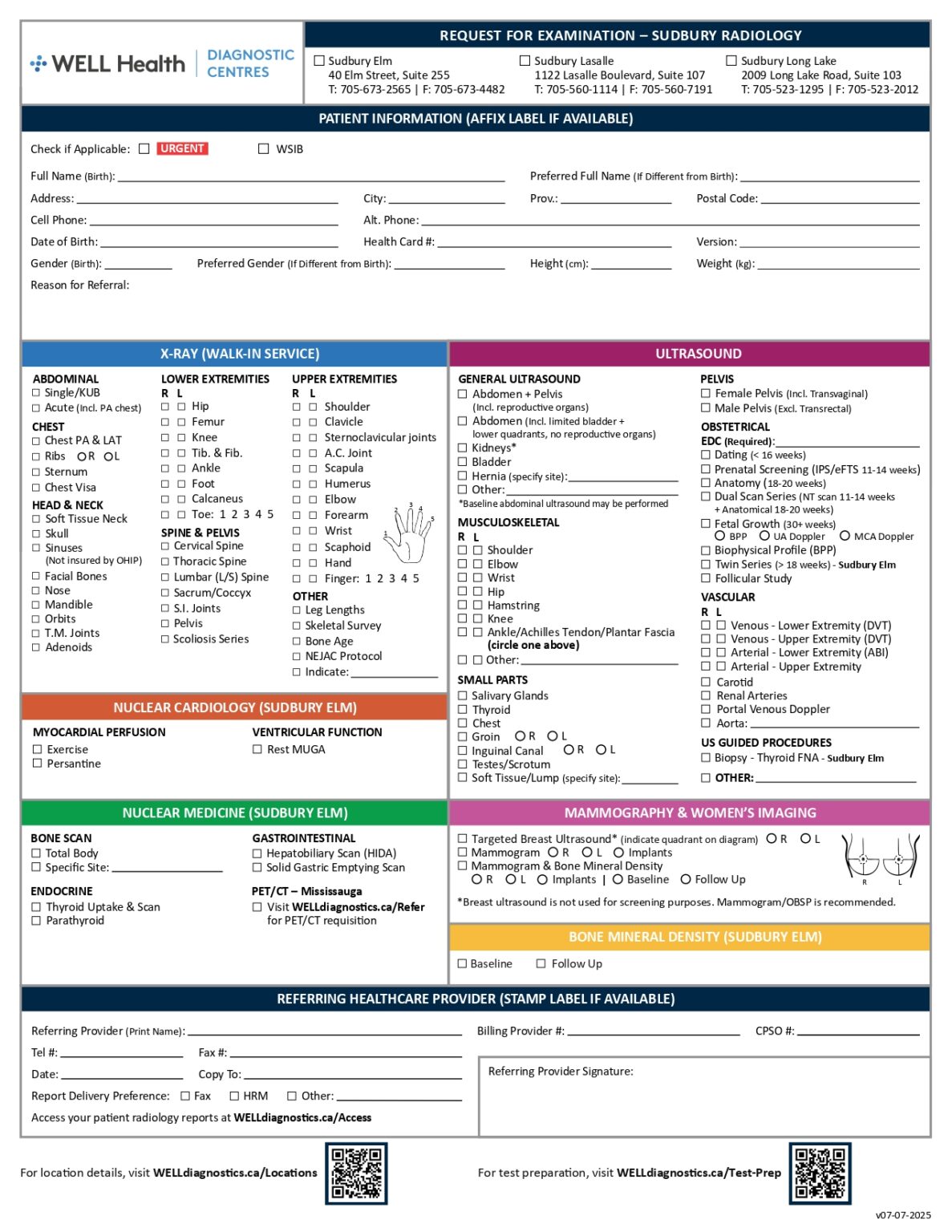 WELL Diagnostics | Requisitions