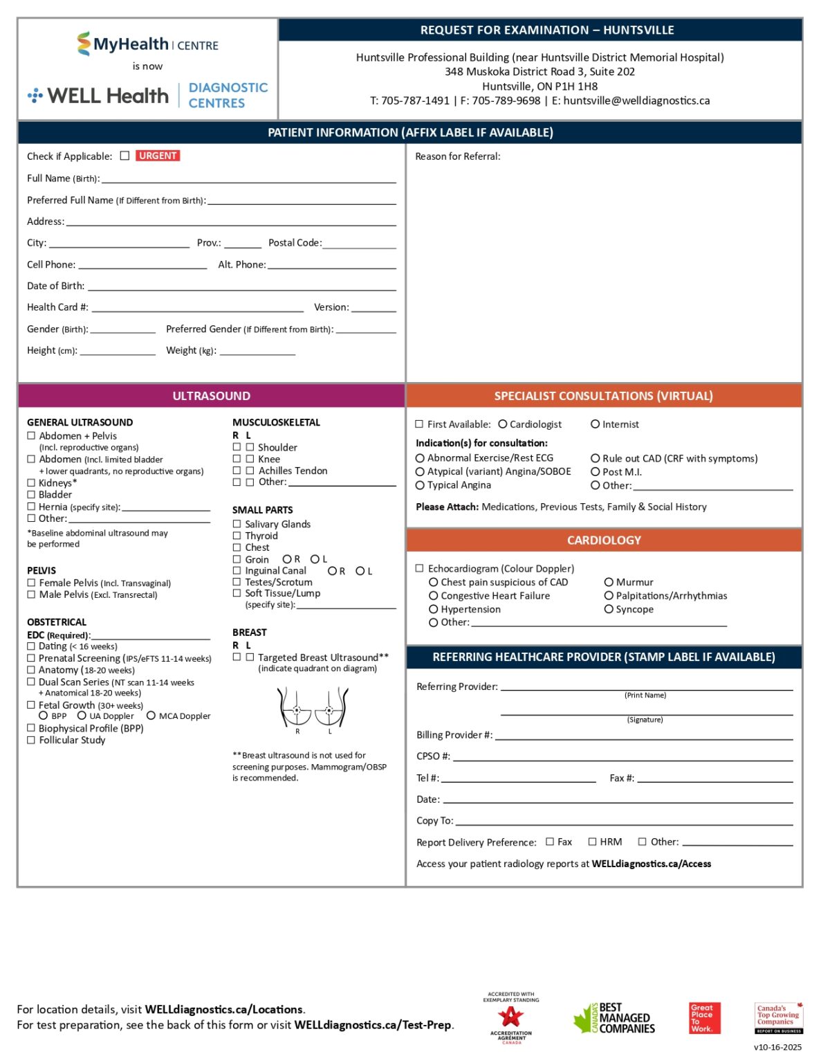 WELL Diagnostics | Requisitions